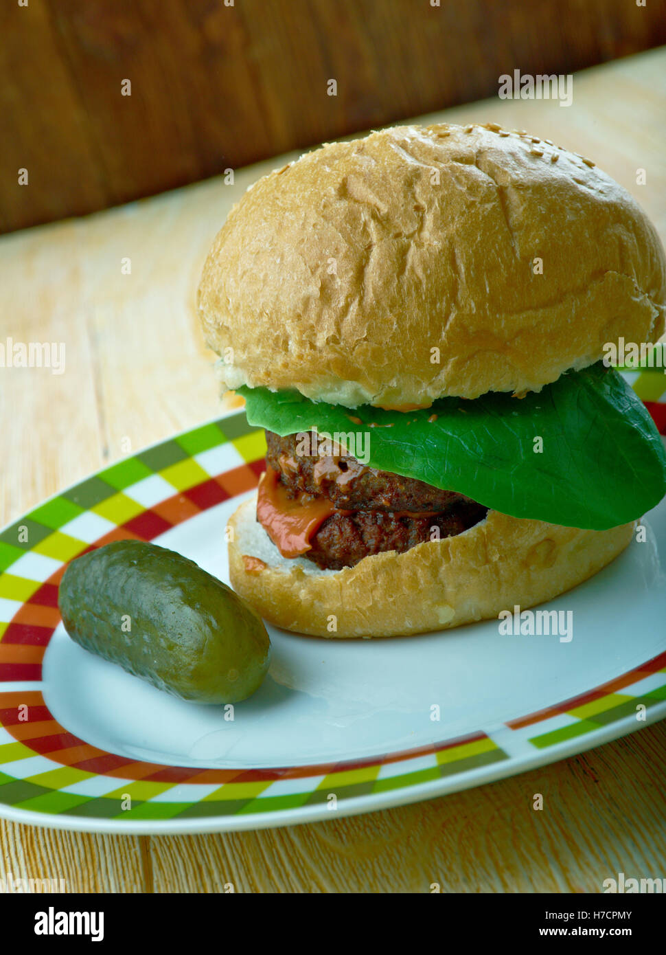 American burger hi-res stock photography and images - Alamy