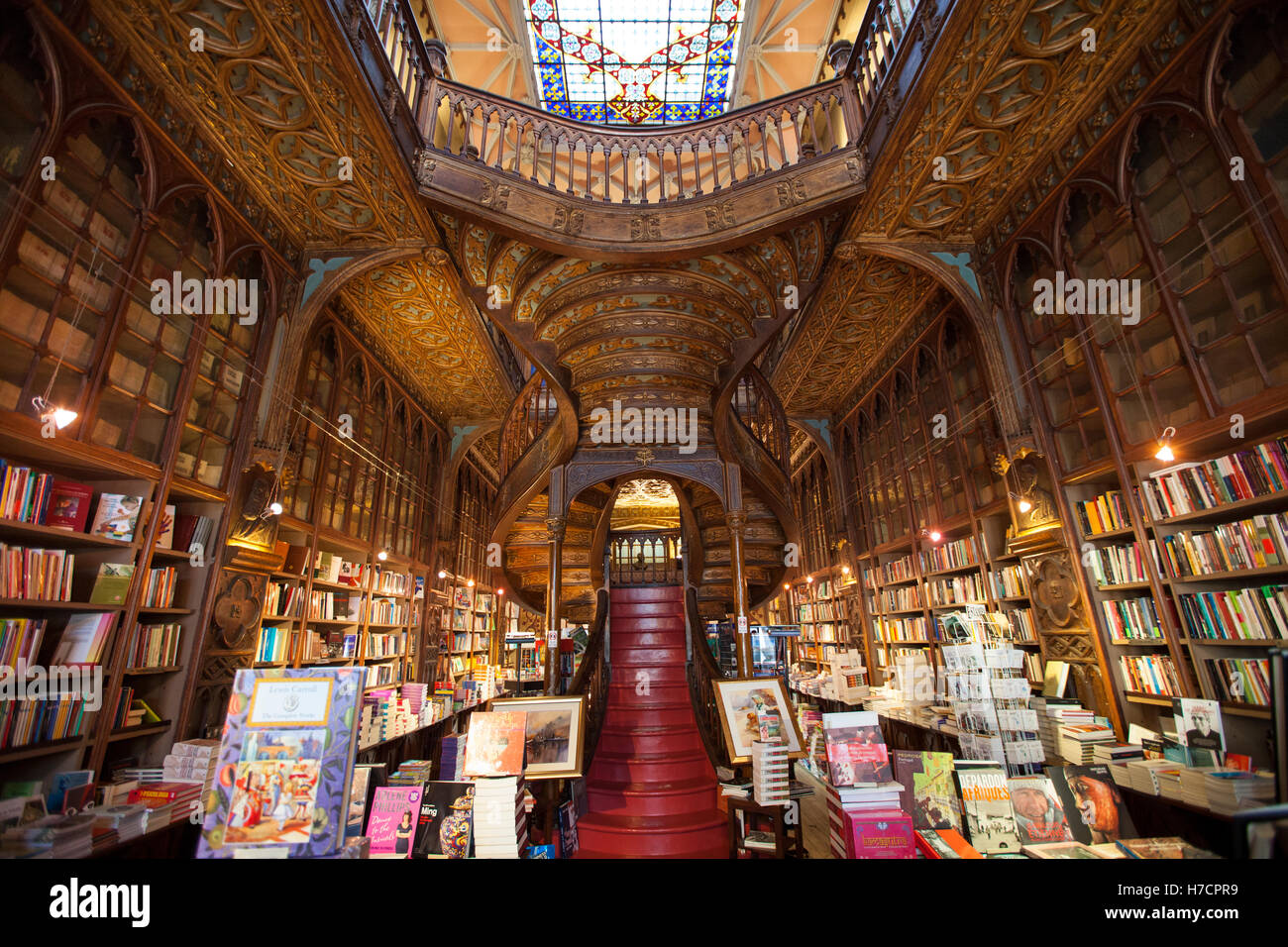 Livraria Lello, aka Livraria Lello & Irmão aka Livraria Chardron Stock ...