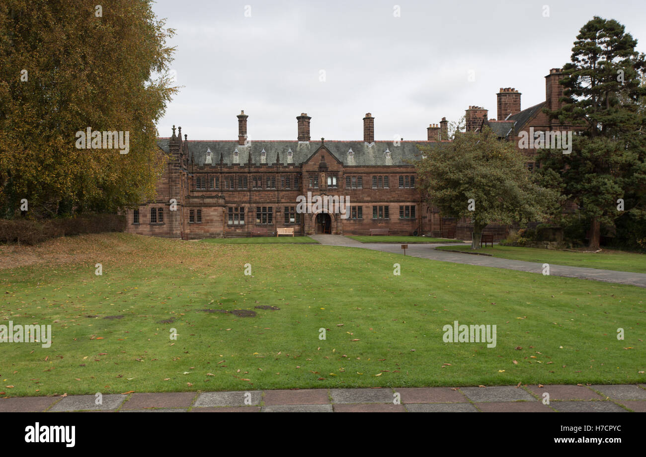 Gladstone Library, Hawarden, Flintshire, north Wales Stock Photo - Alamy