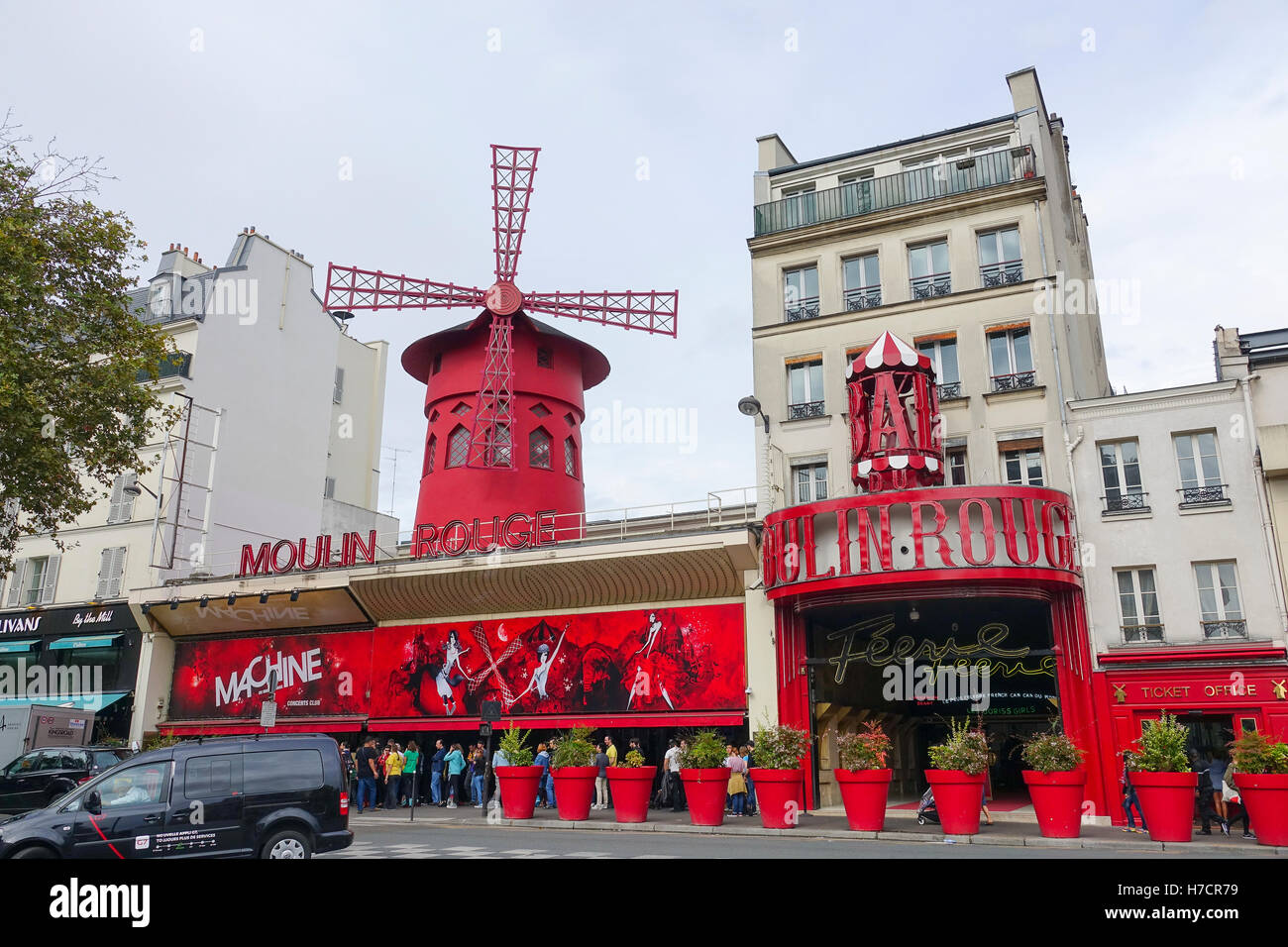 The famous Moulin Rouge cabaret venue in Paris Stock Photo - Alamy