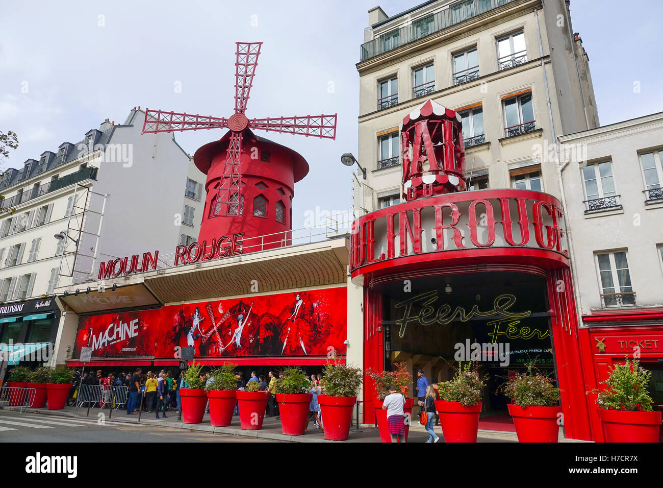 The famous Moulin Rouge cabaret venue in Paris Stock Photo - Alamy