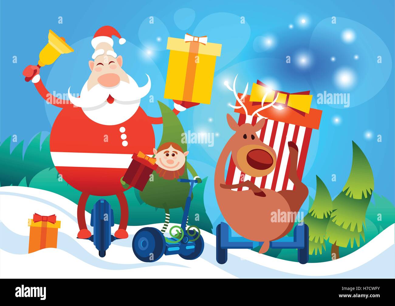 Reindeer wheel Stock Vector Images - Alamy