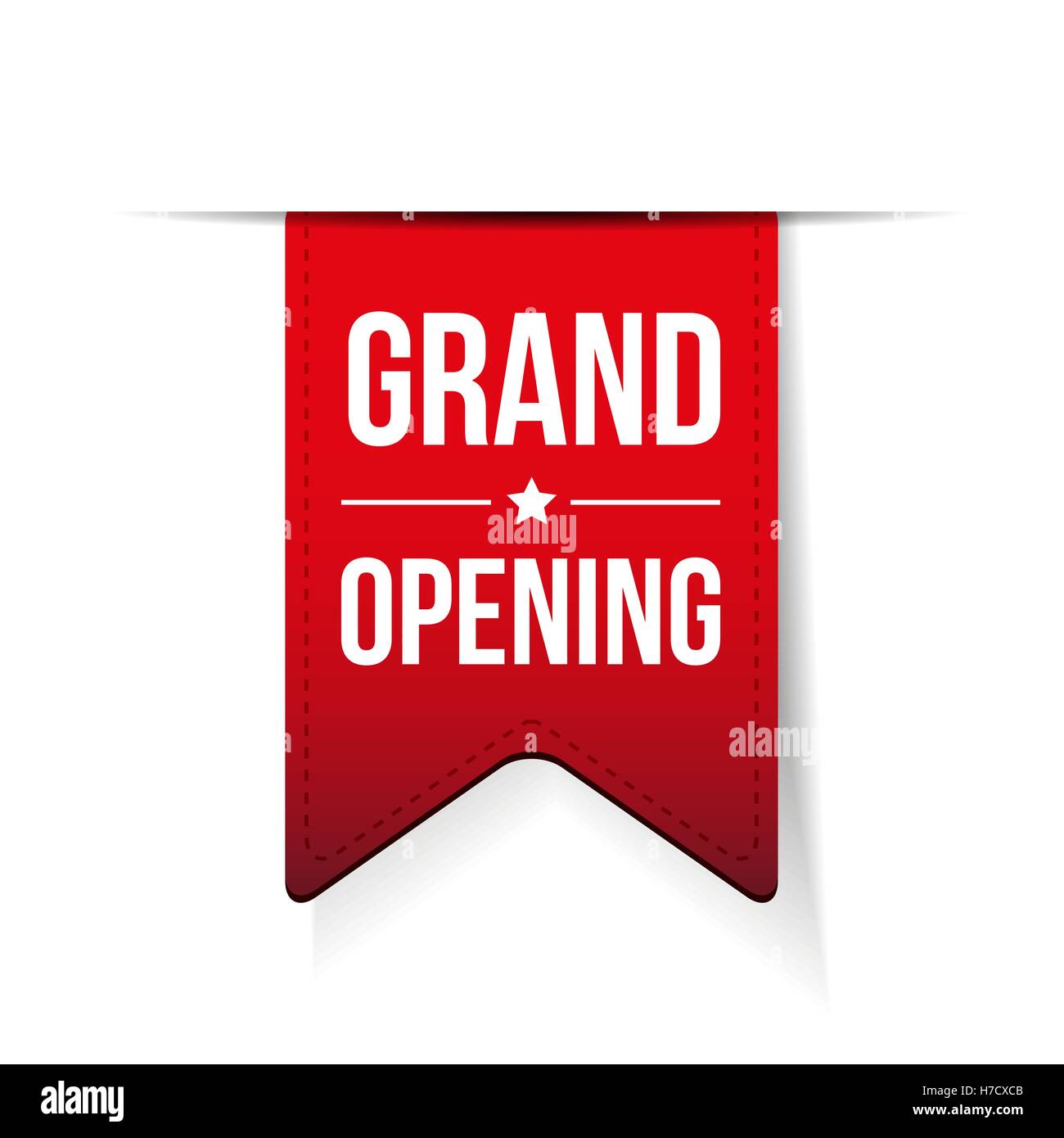 Grand Opening red ribbon vector Stock Vector Image & Art - Alamy