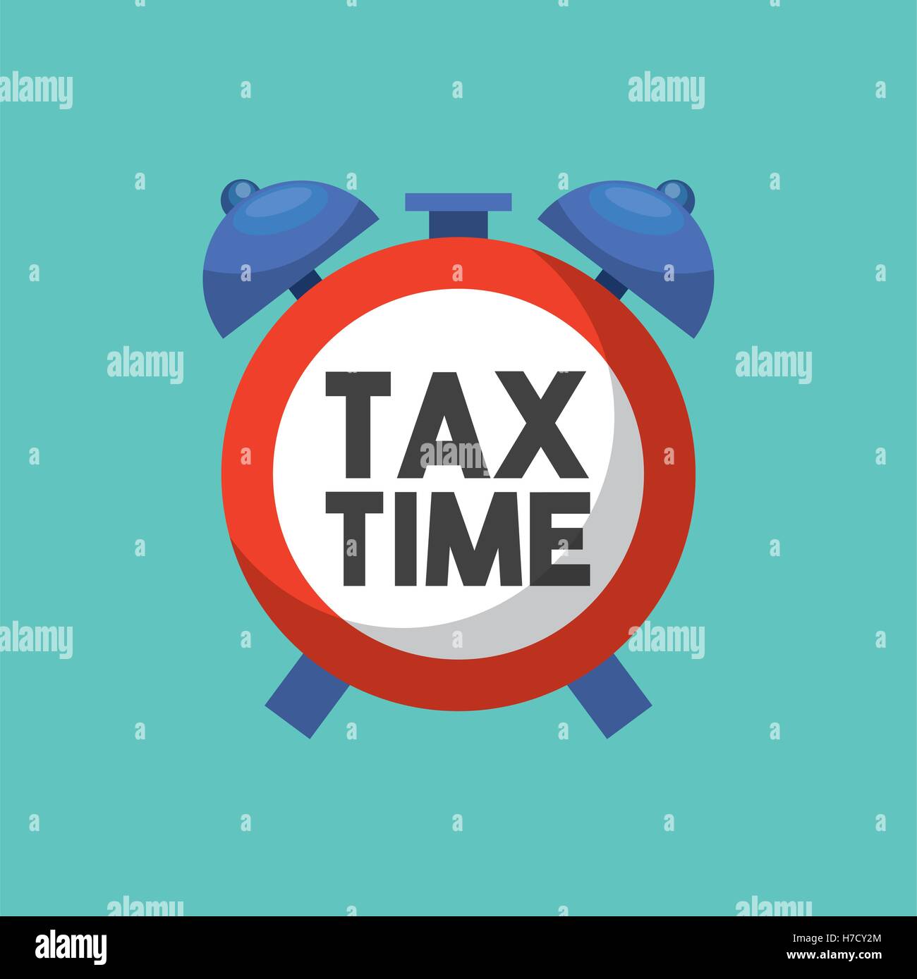 tax time flat icons vector illustration design Stock Vector Image & Art ...