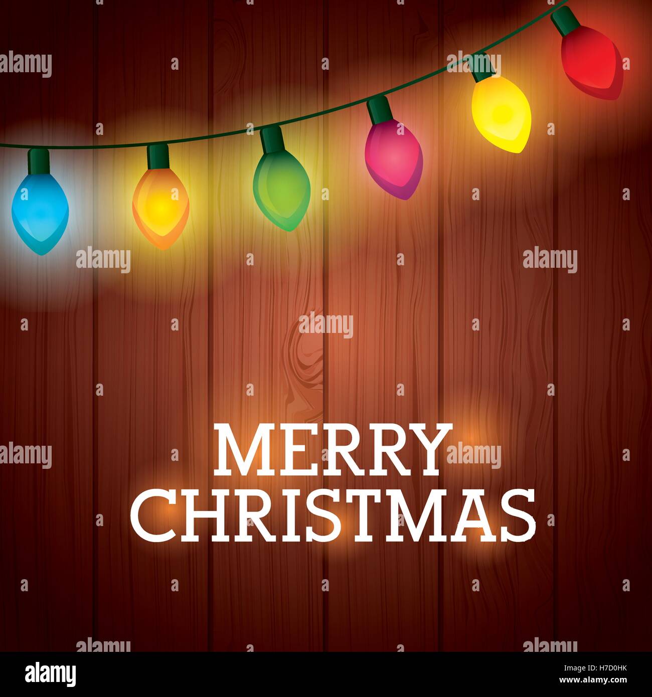 installation of Christmas lights decoration vector illustration design ...