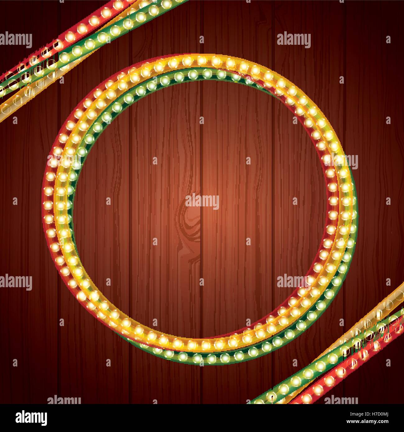 installation of Christmas lights decoration vector illustration design ...
