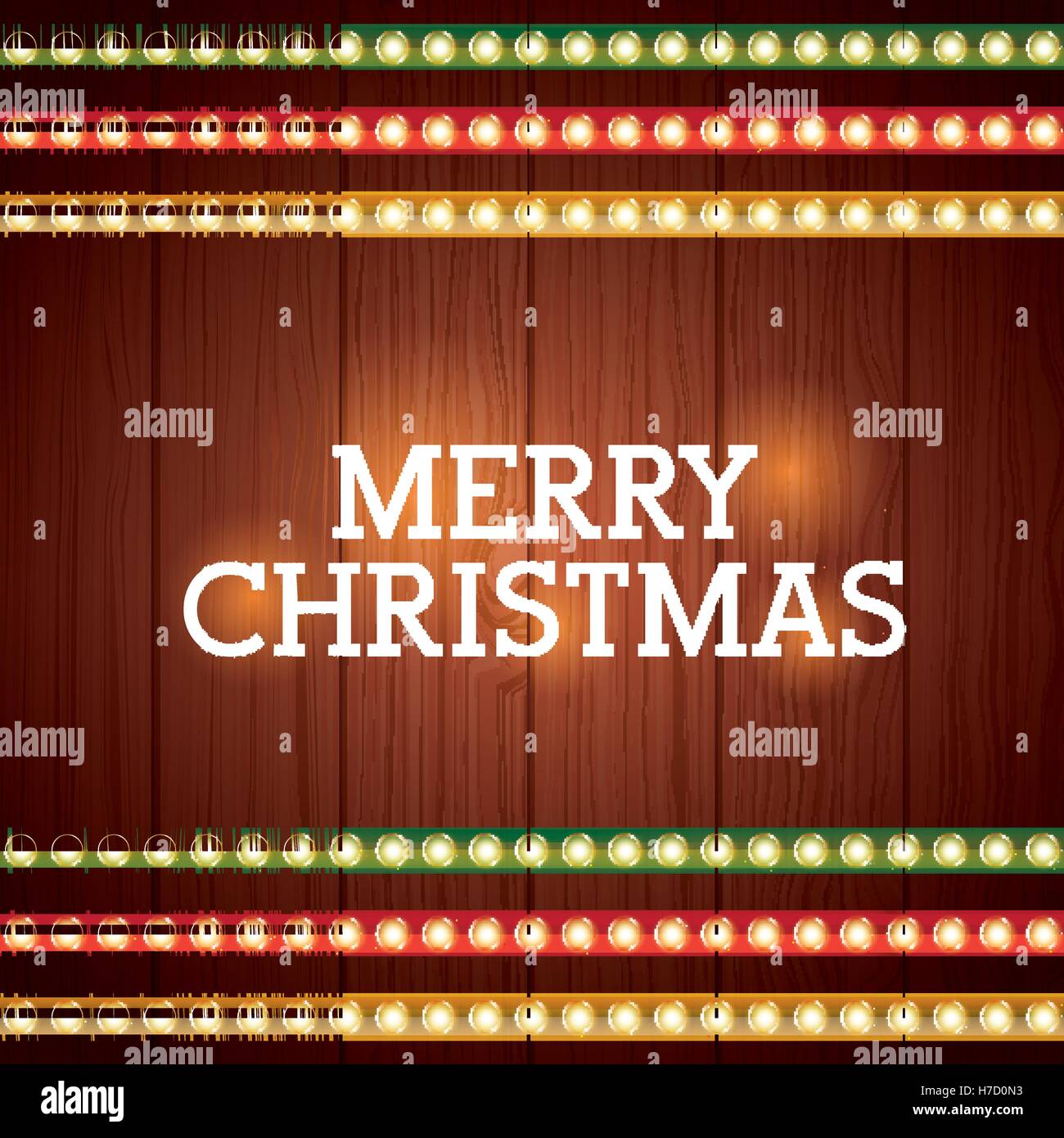 installation of Christmas lights decoration vector illustration design ...