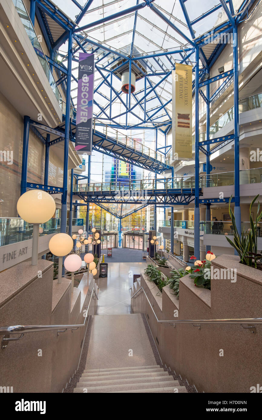 Inside the ICC building, Birmingham City Centre, Birmingham, England ...