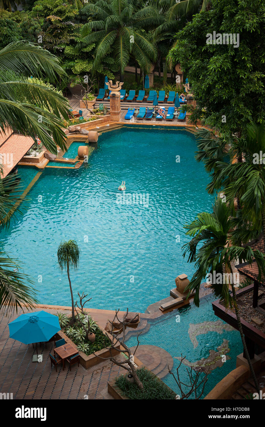 Swimming pool, Pattaya, Thailand, South East Asia Stock Photo - Alamy