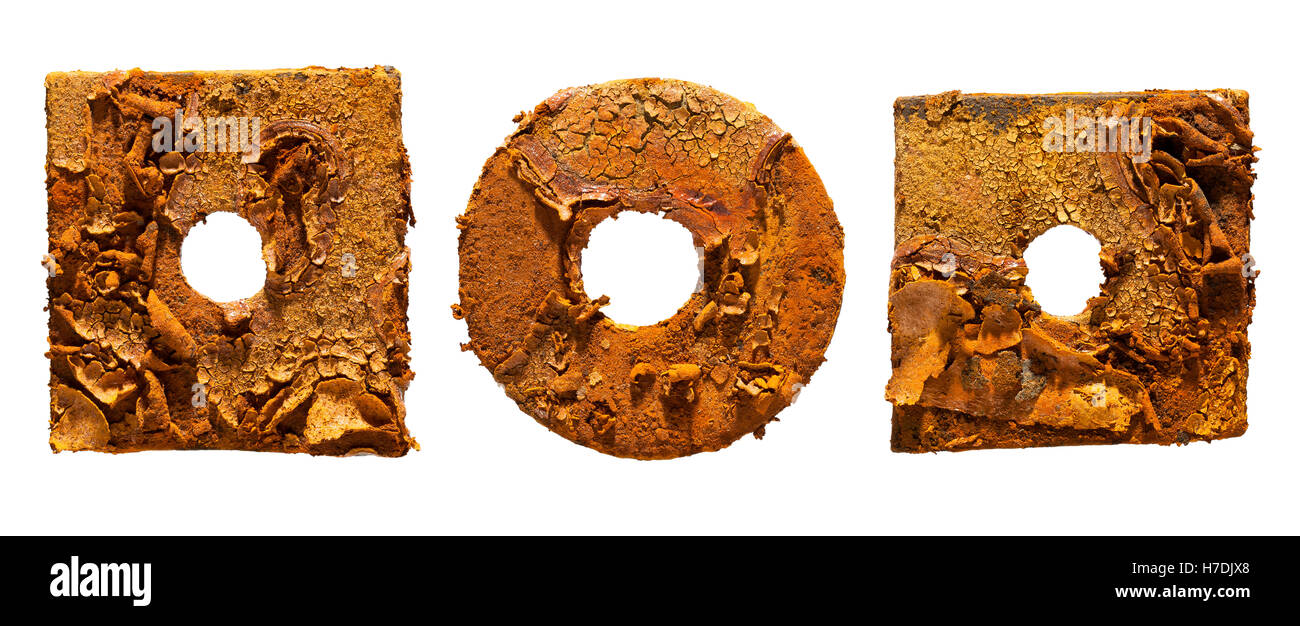 Metal texture rusty squares hi-res stock photography and images - Alamy