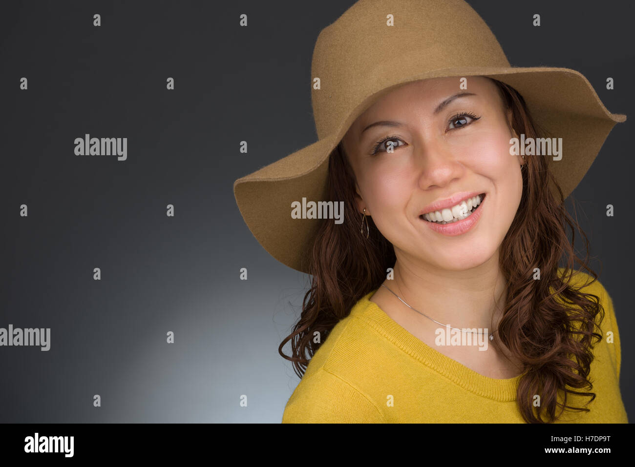 Japanese Woman Headshot Stock Photo - Alamy
