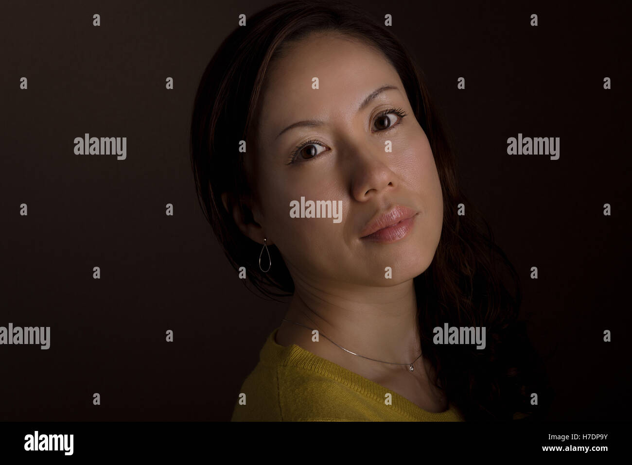 Japanese Woman Headshot Stock Photo - Alamy