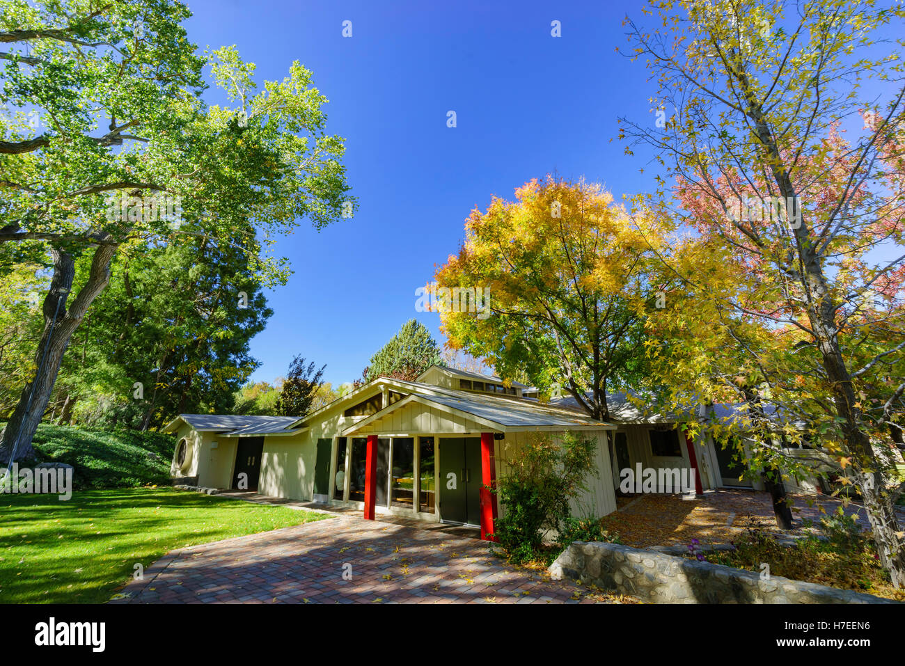 Beautiful fall color of Valyermo, Los Angeles County, California Stock ...