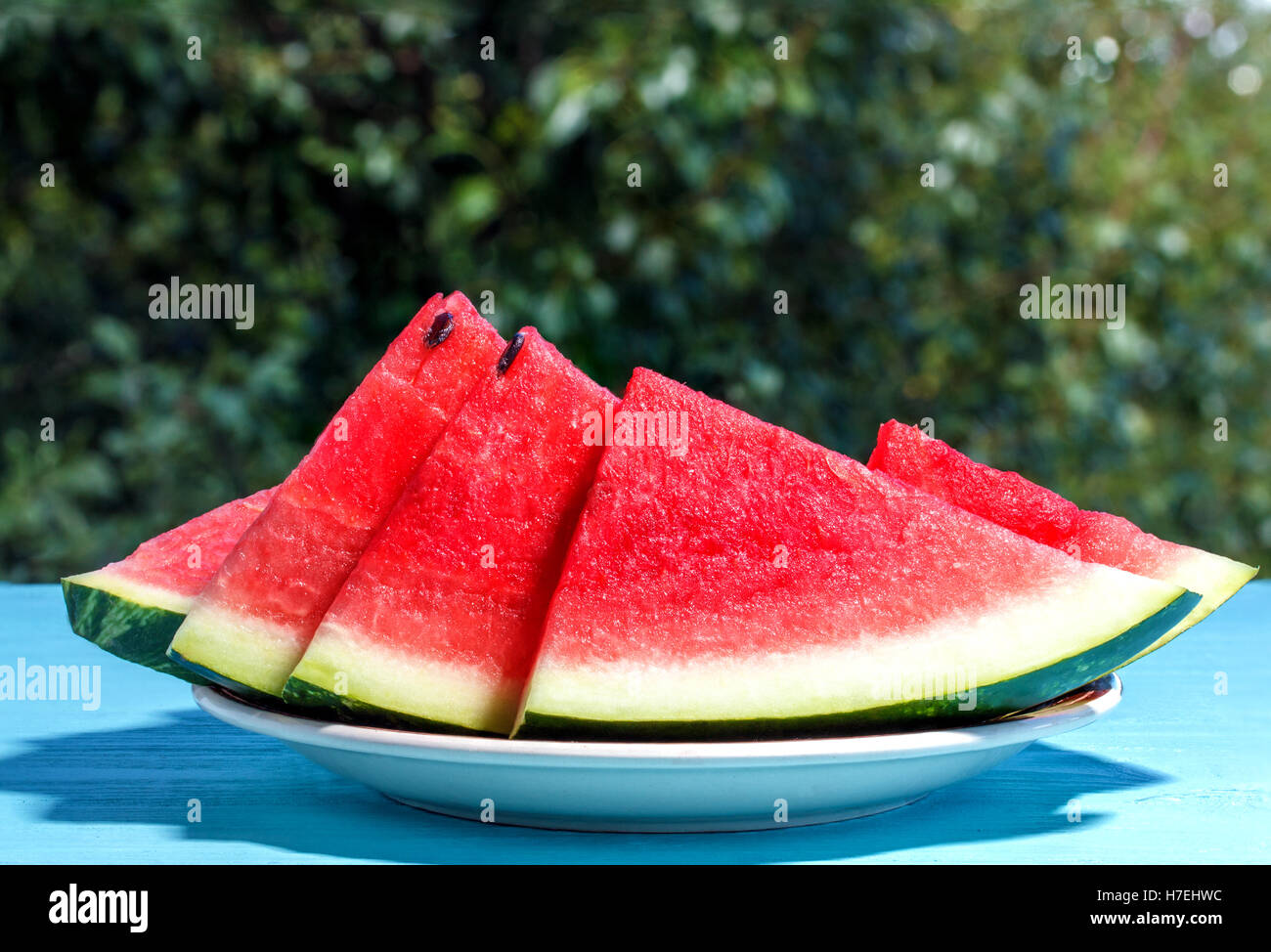 Watermelon slice plate hi-res stock photography and images - Alamy