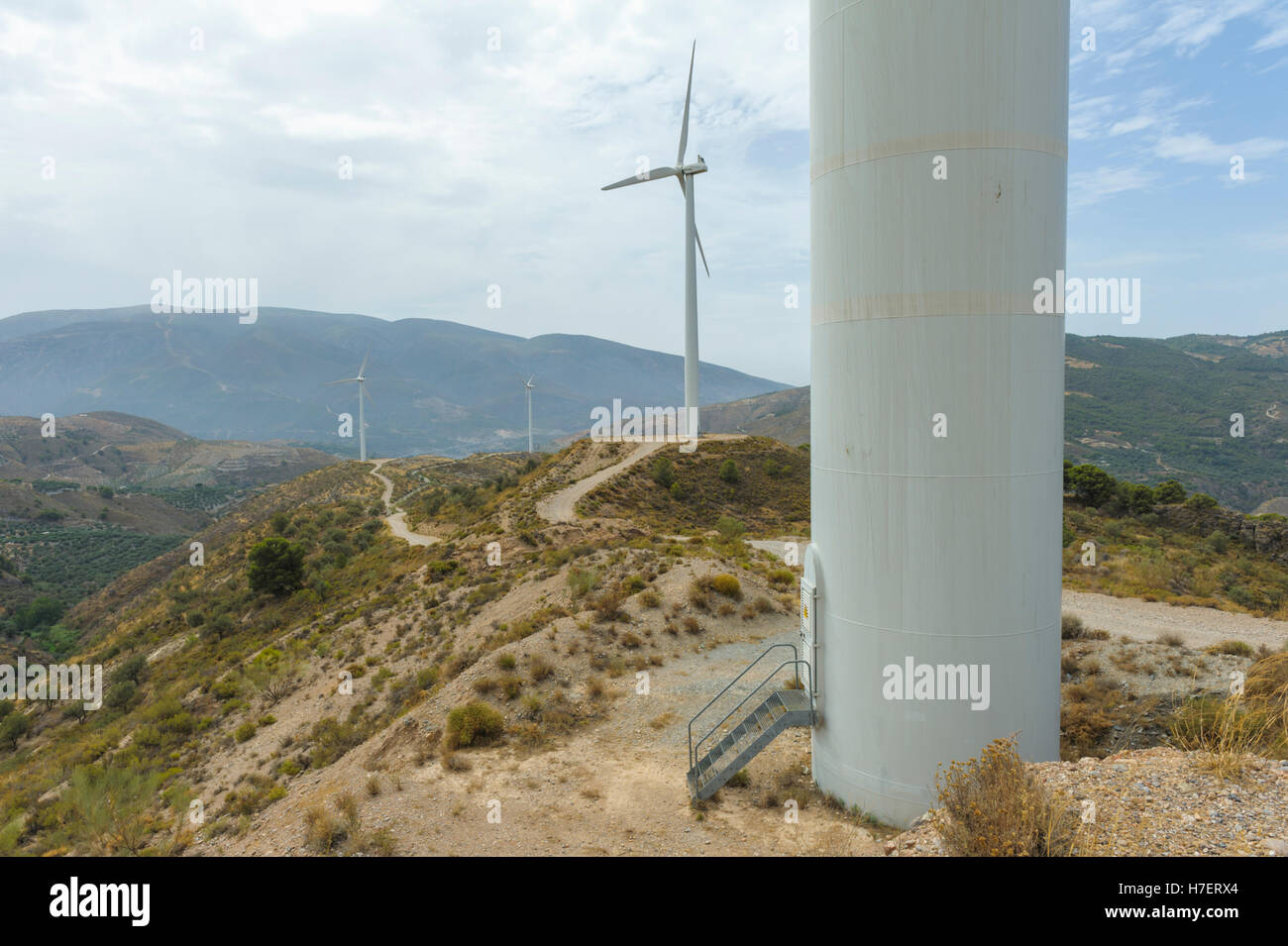 Wind turbines in Andalucia, Spain Stock Photo - Alamy