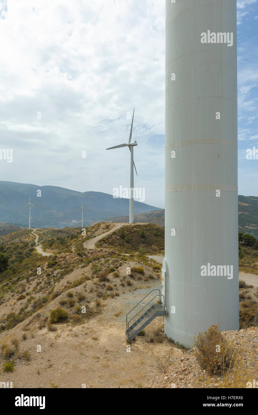 Wind turbines in Andalucia, Spain Stock Photo - Alamy