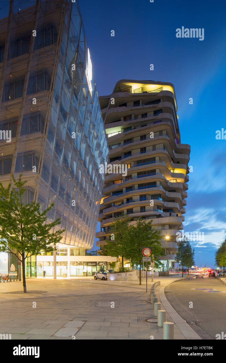 Marco polo tower in hamburg hafencity hi-res stock photography and ...