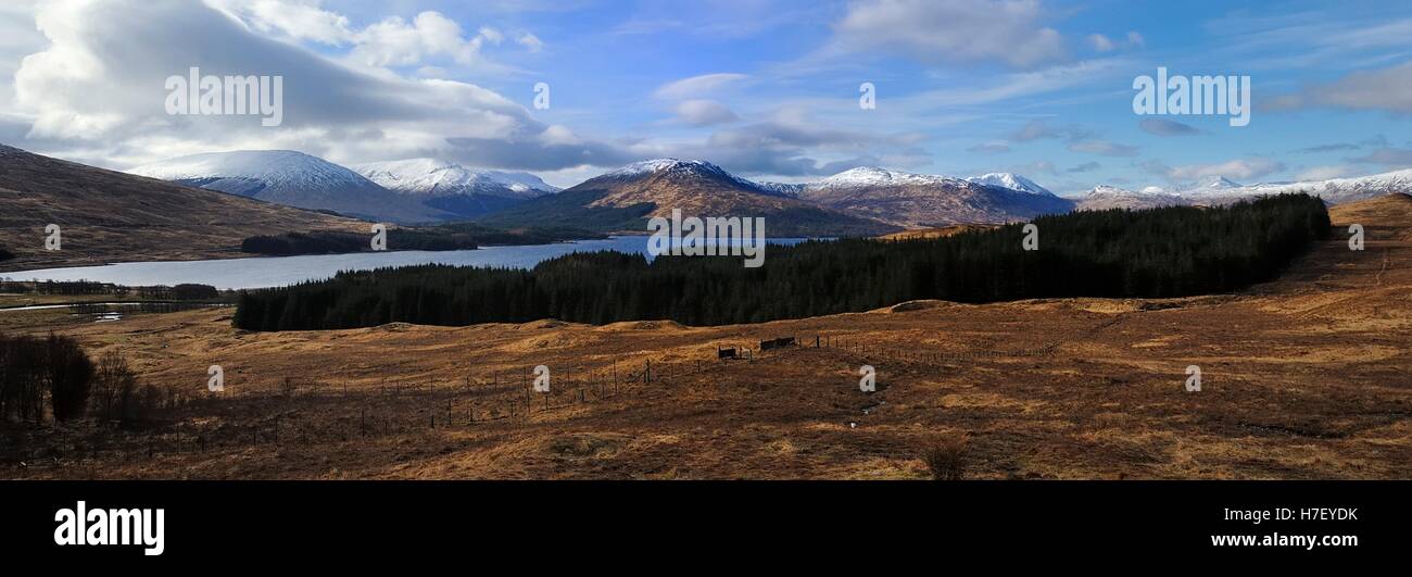 Spring at Rannoch Moor and Black mount Stock Photo - Alamy