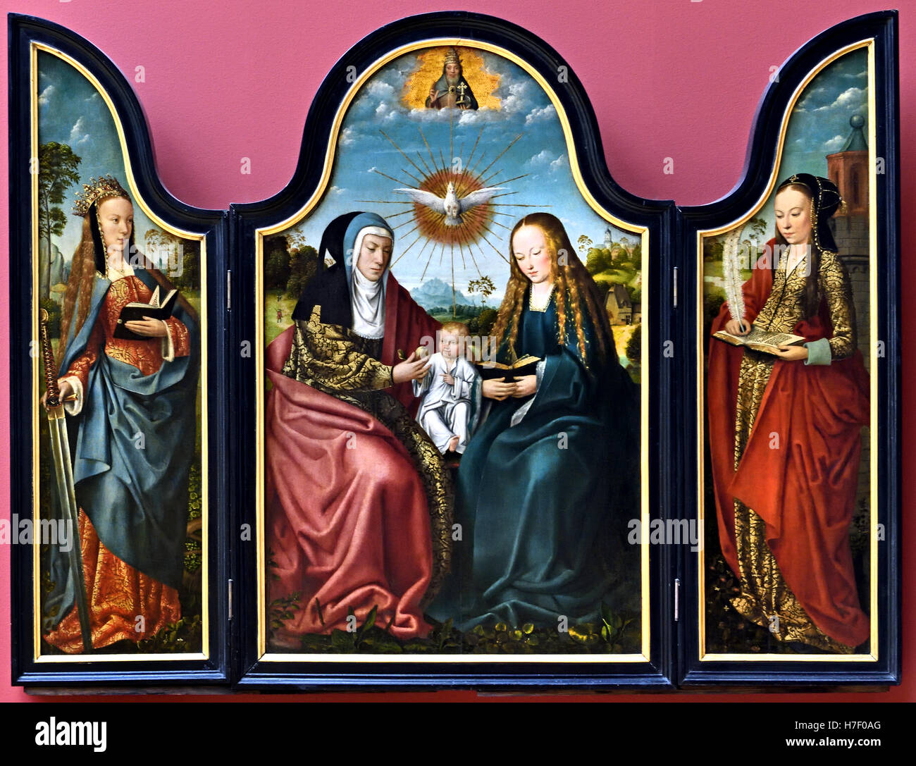 The virgin and child with st anne hi-res stock photography and images - Alamy