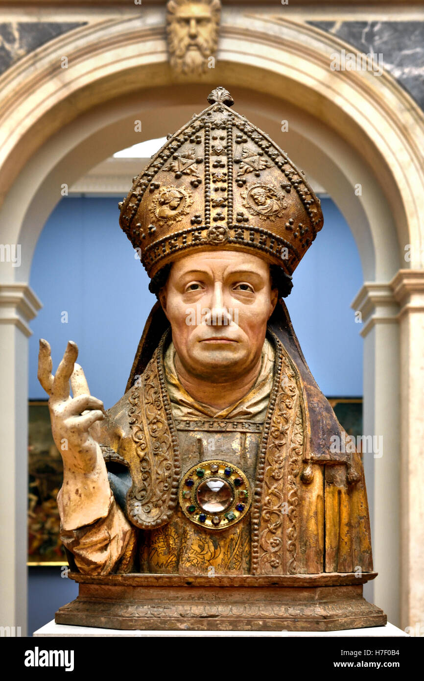 Reliquary Bust of a Saint Bishop 1515 German Germany (Probably gift of ...