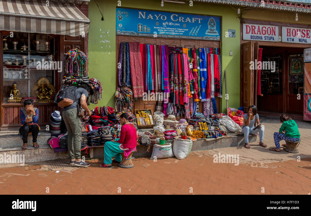 Souvenirs boudhanath stupa in kathmandu hi-res stock photography and ...
