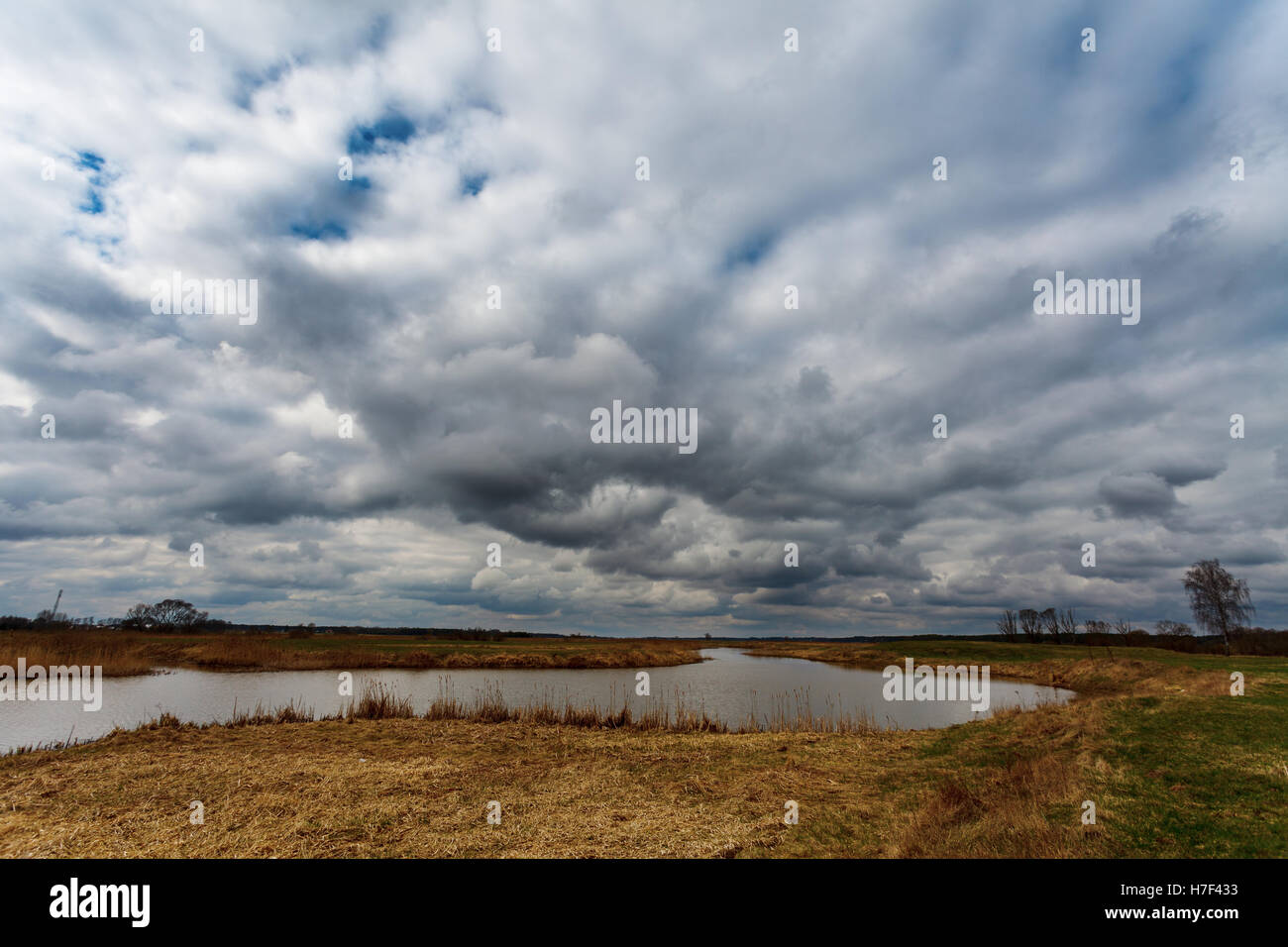 Stormy cloud over meadow hi-res stock photography and images - Alamy