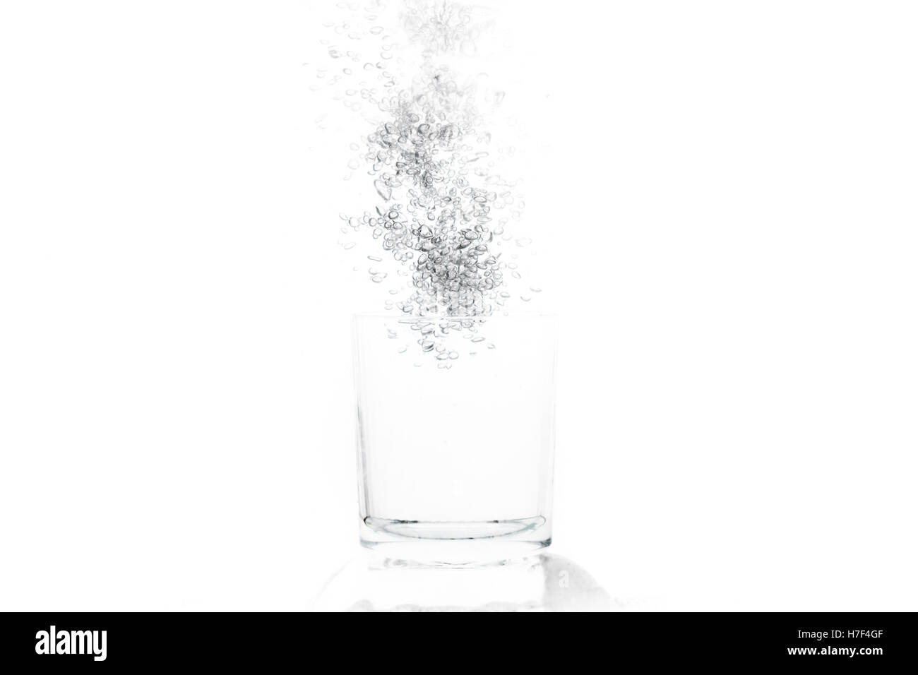 Bubbles of water outside glass Stock Photo - Alamy