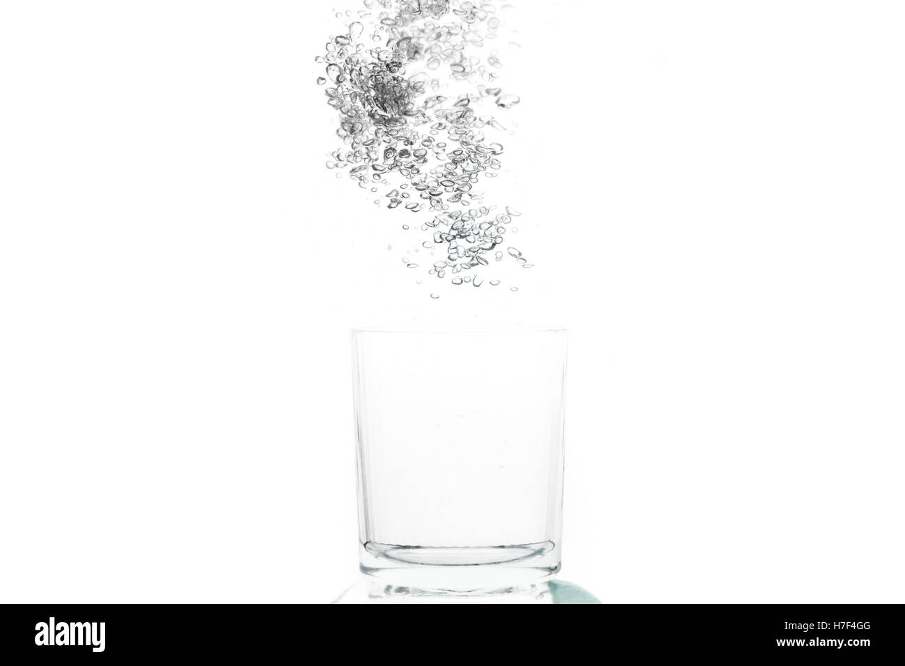 Bubbles of water outside glass Stock Photo - Alamy