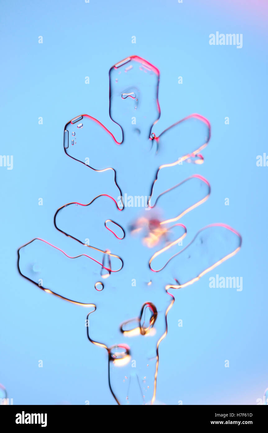Magnified snowflake hi-res stock photography and images - Alamy