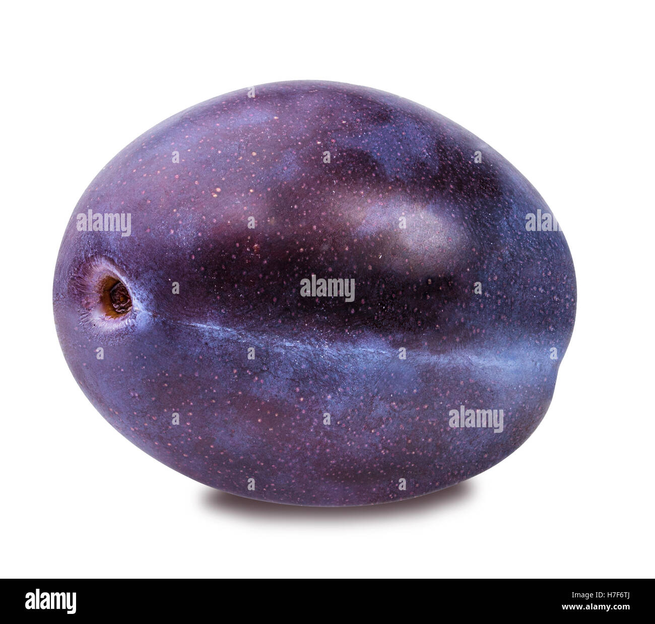 plum on a white background Stock Photo - Alamy