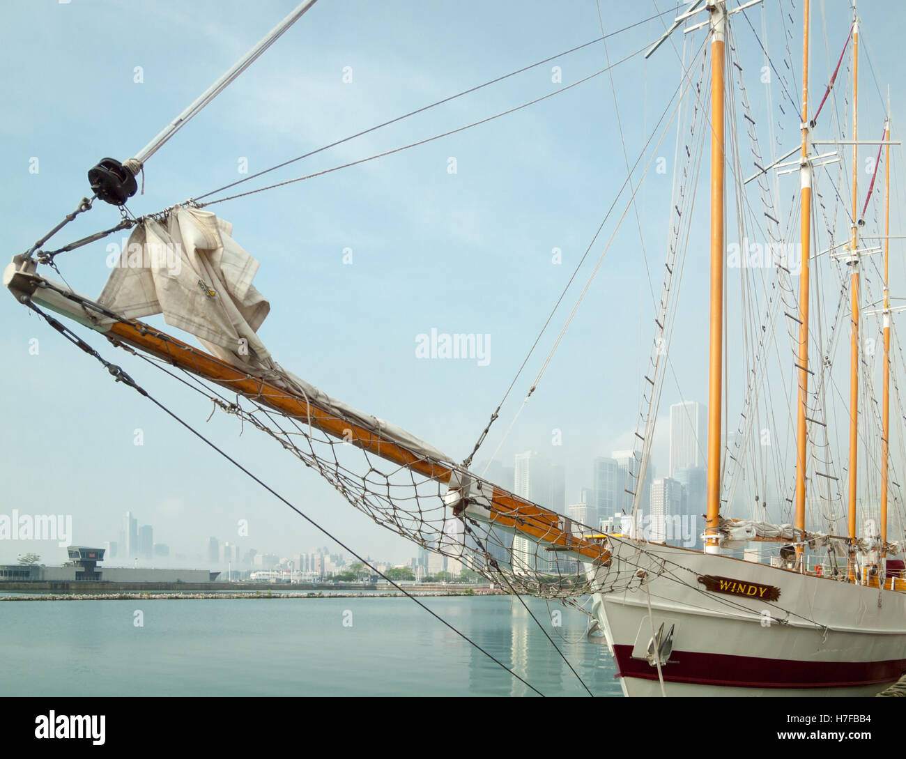 The Tall Ship Windy, a 148-foot schooner is modeled after a traditional ...