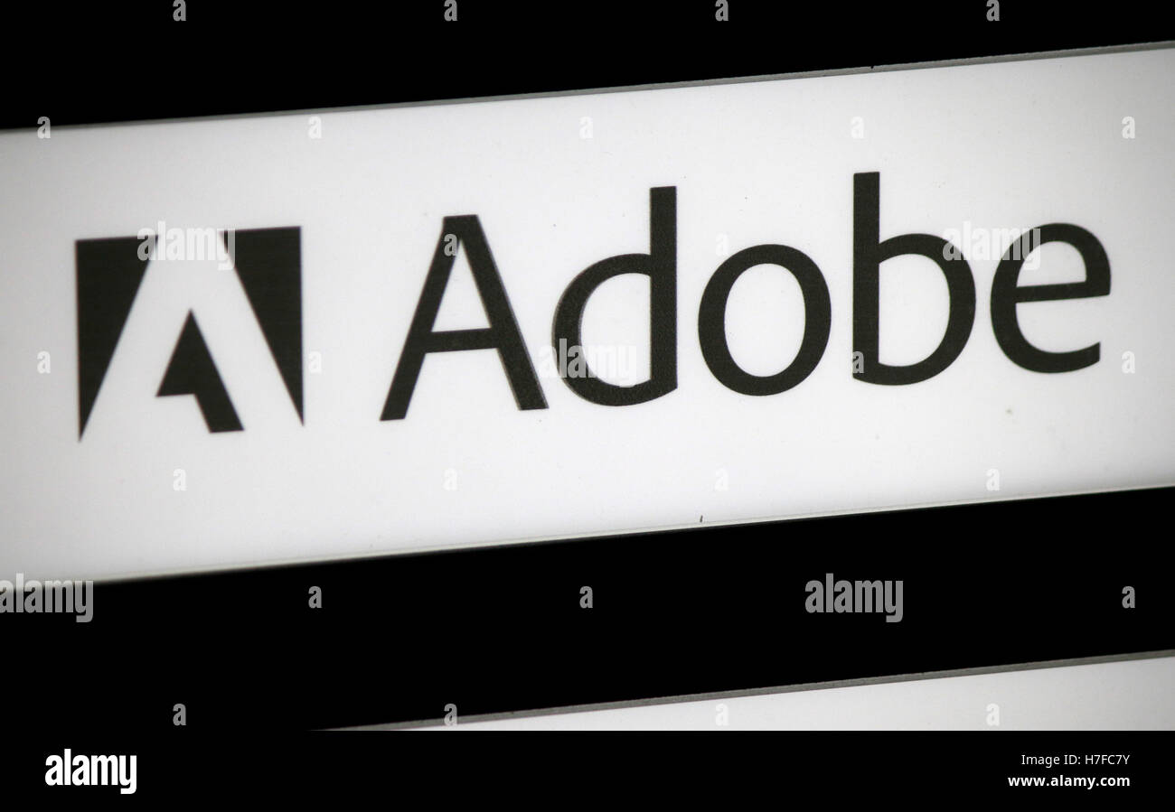 Adobe logo hi-res stock photography and images - Alamy