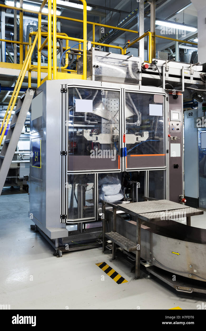 equipment for packaging in a modern plant Stock Photo - Alamy