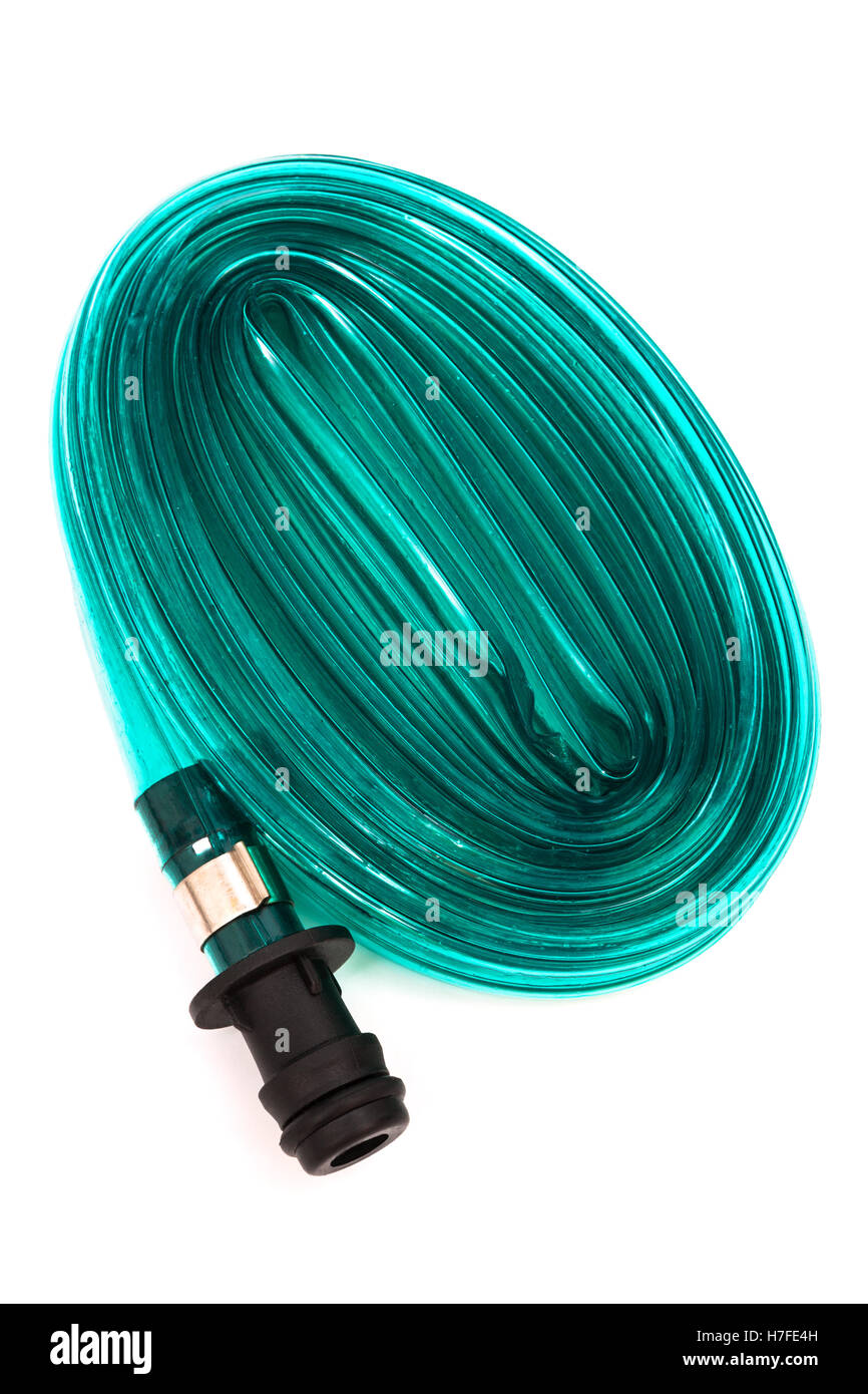 blue hose on a white background Stock Photo - Alamy