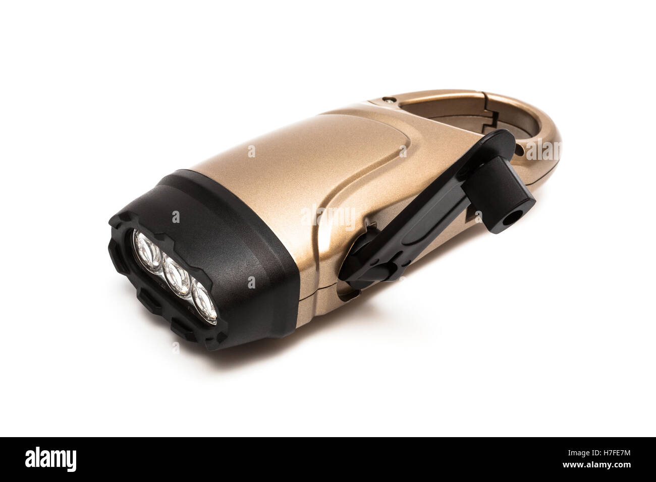 Modern flashlight on a white background Stock Photo - Alamy