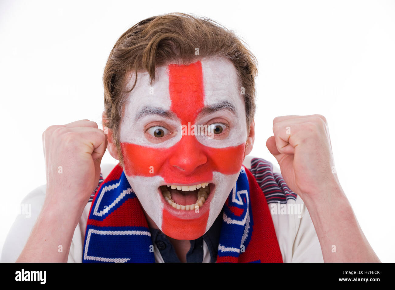Cheering english soccer supporter hi-res stock photography and images ...