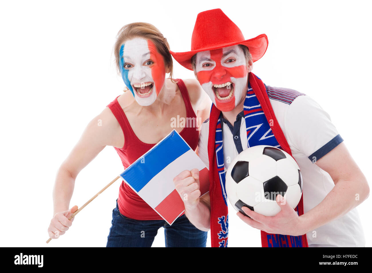 Female england fans hi-res stock photography and images - Alamy