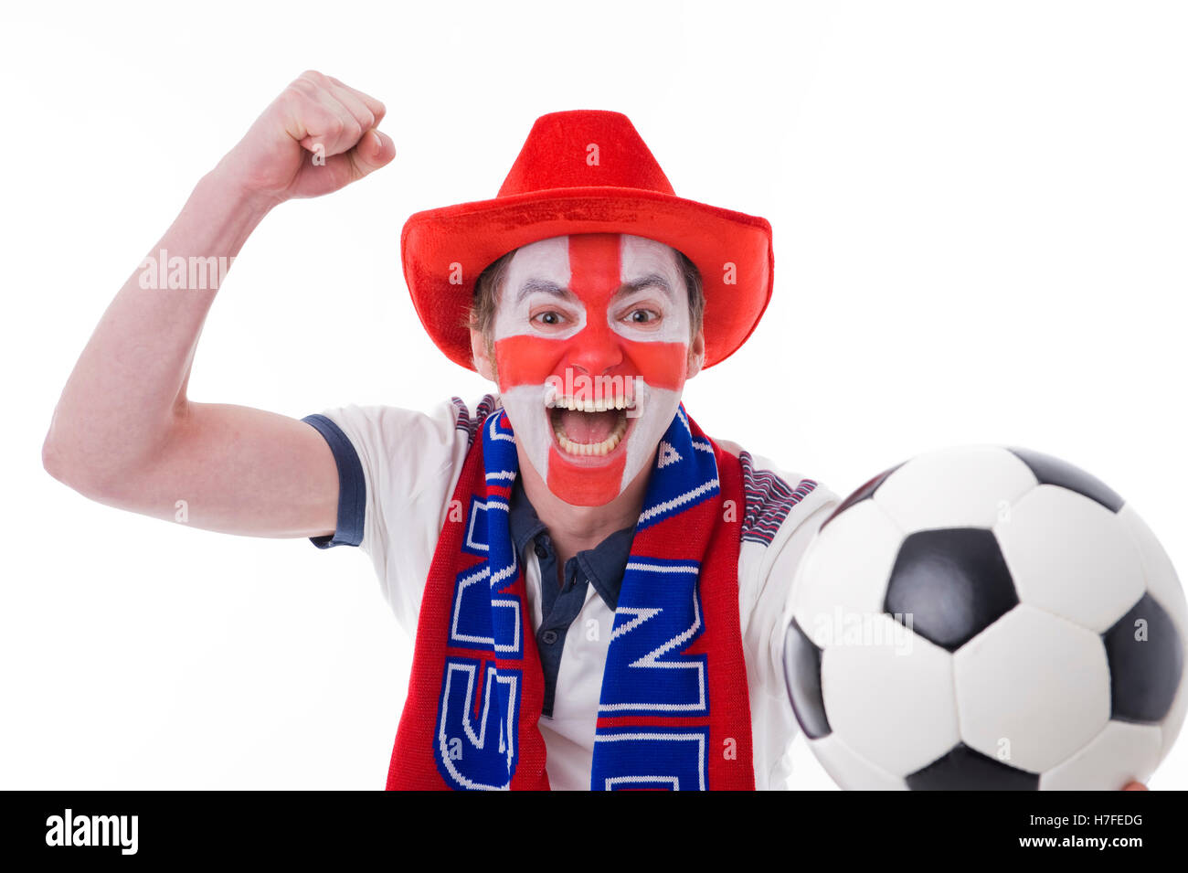 English soccer fan Stock Photo - Alamy