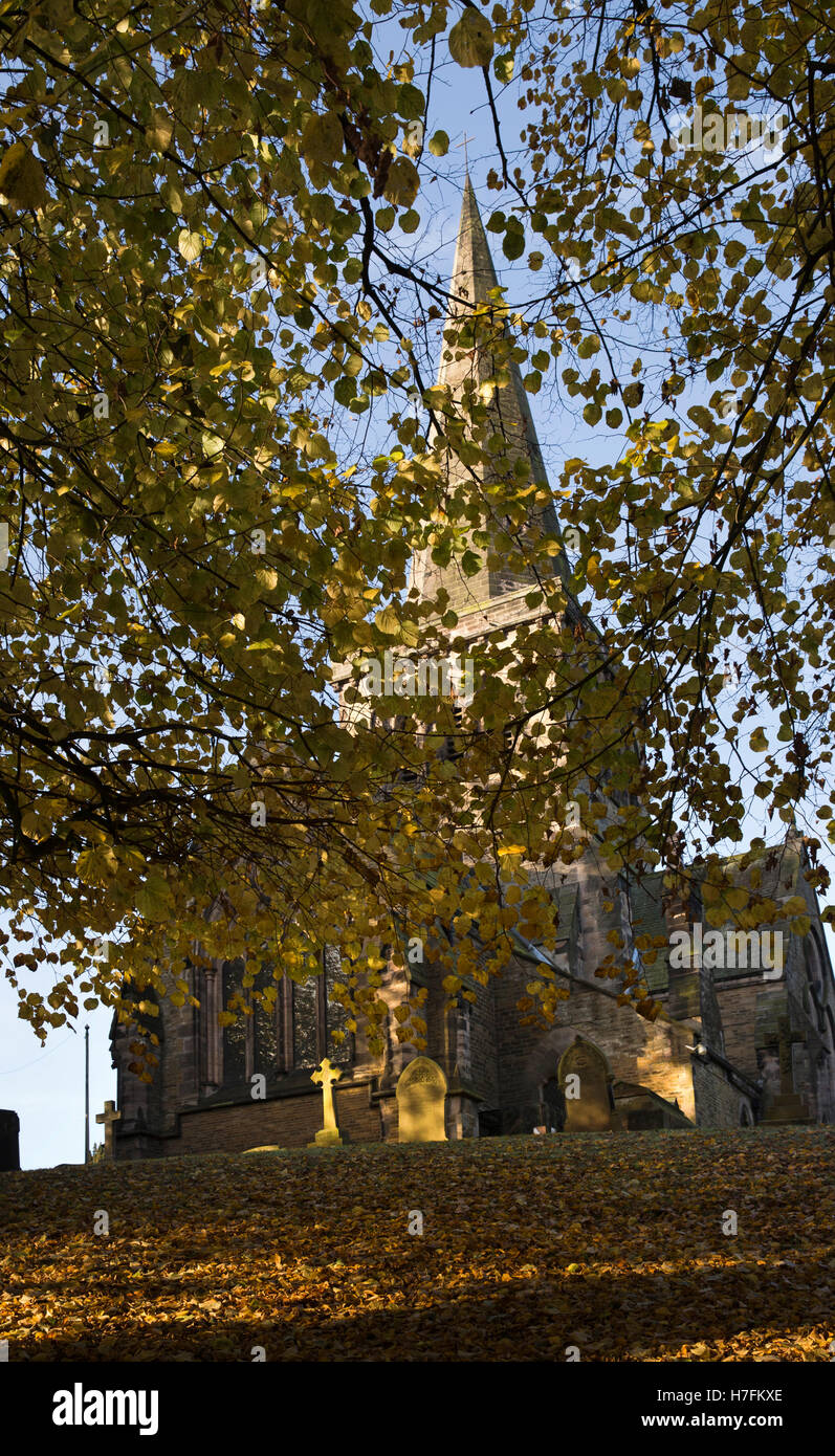 UK, England, Cheshire, Sandbach, Sandbach Heath, St John the Evangelist ...