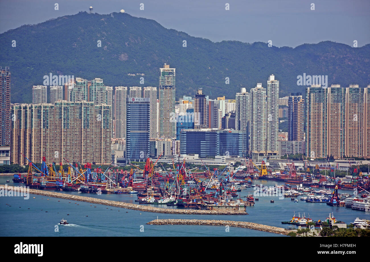 harbor Kowloon Hong Kong China Stock Photo - Alamy