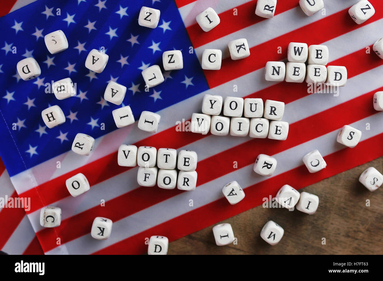 election simbol on usa flag Stock Photo - Alamy