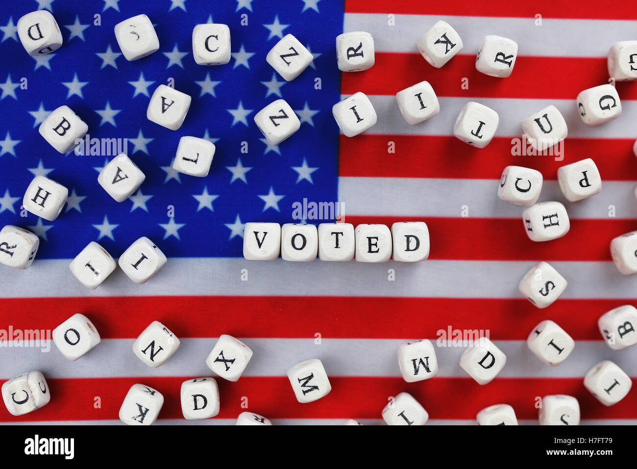 election simbol on usa flag Stock Photo - Alamy