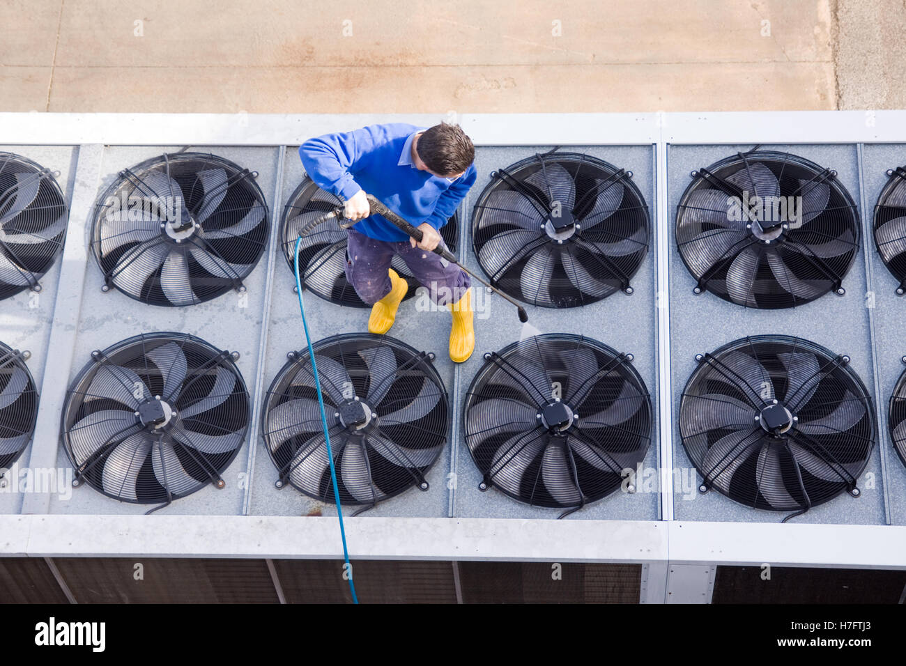 washing dirty premises on a industry place Stock Photo - Alamy