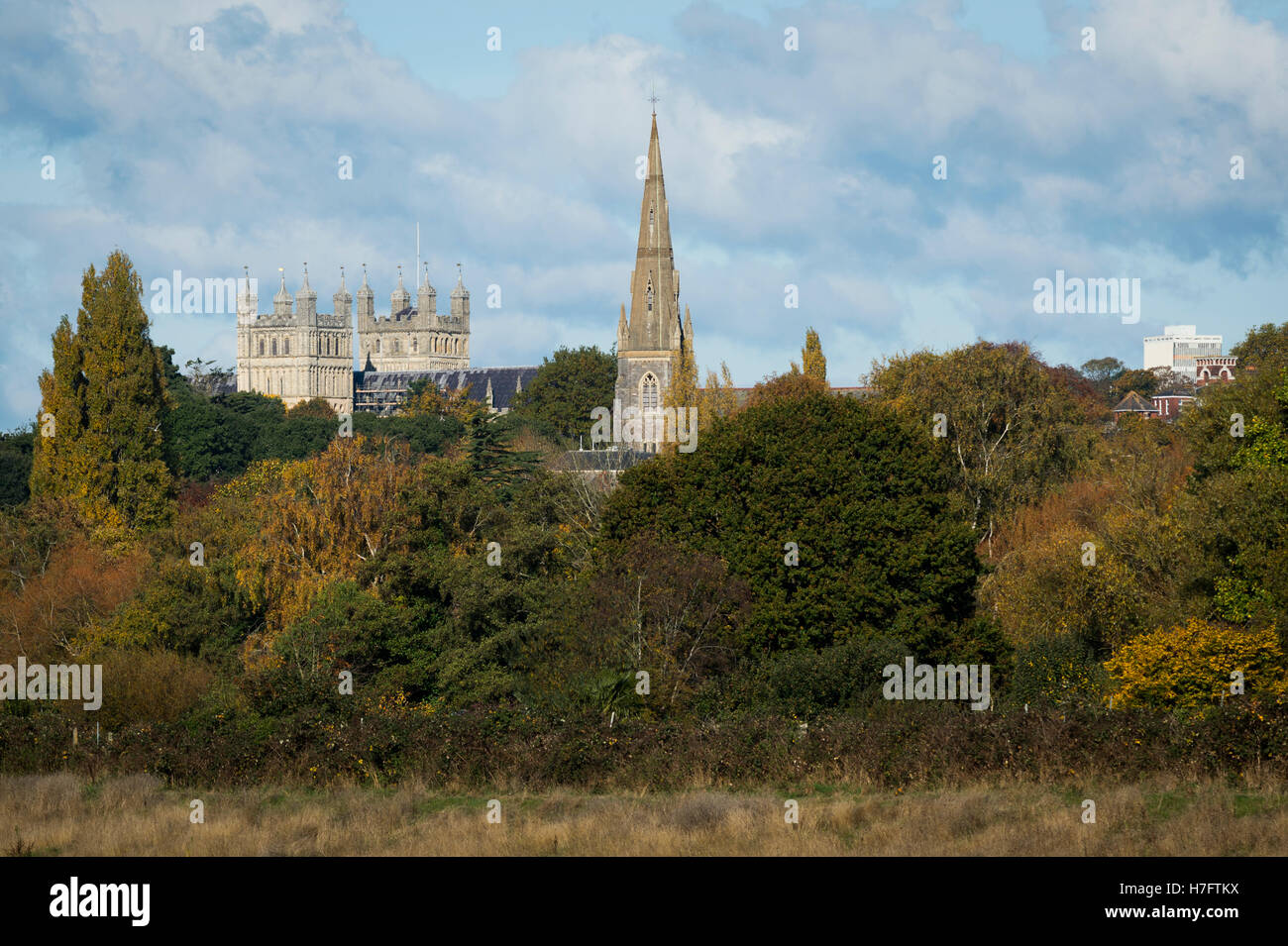 Cathedral towers behind hi-res stock photography and images - Alamy