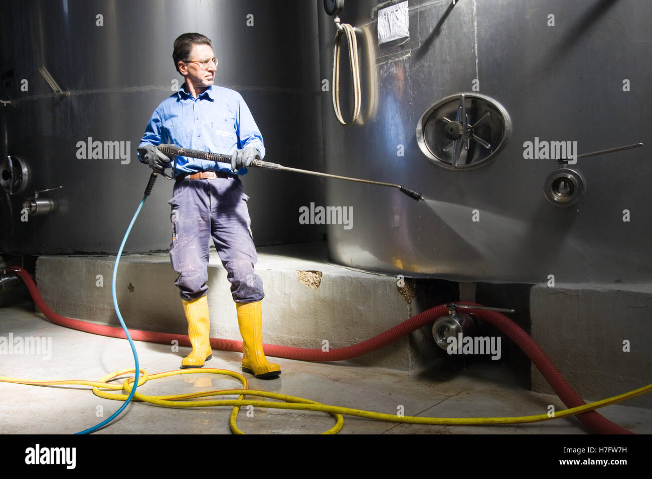 Washing dirty premises on hi-res stock photography and images - Alamy