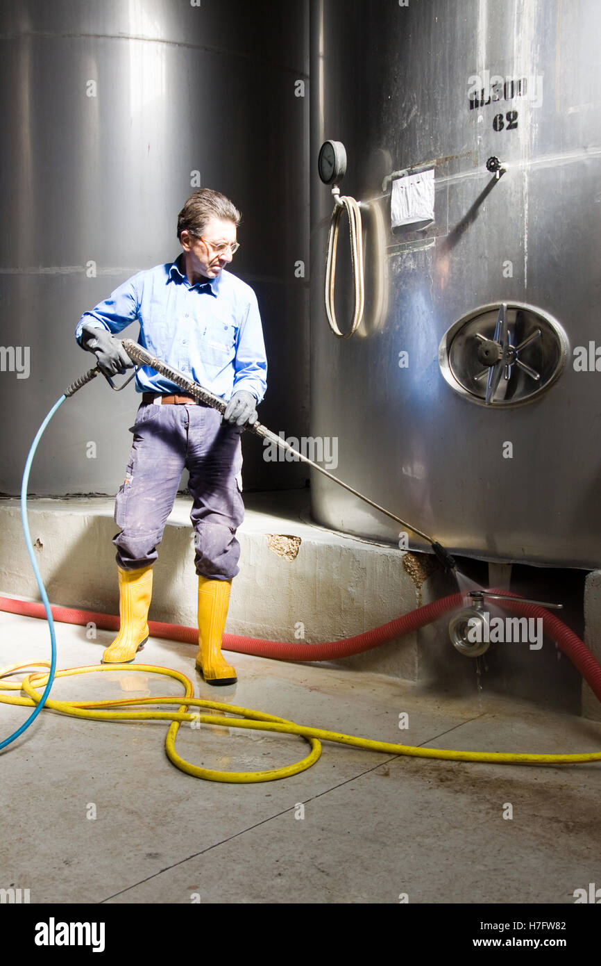 washing dirty premises on a industry place Stock Photo - Alamy