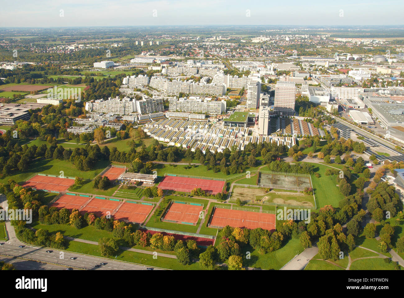 Germany above and on land Stock Photo - Alamy