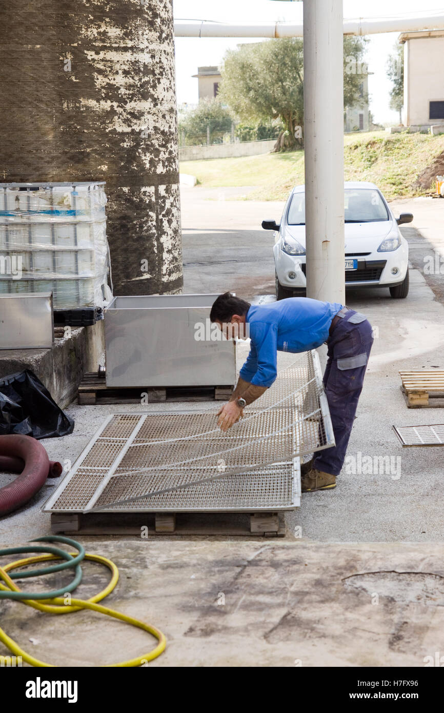 repairing a broken machinery Stock Photo - Alamy
