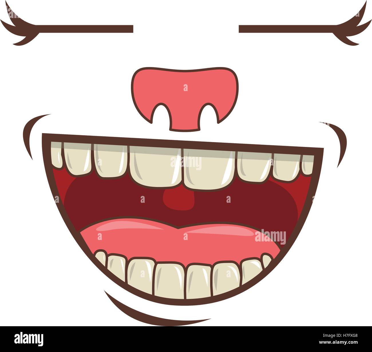 Funny cartoon emotional face comics hi-res stock photography and images ...