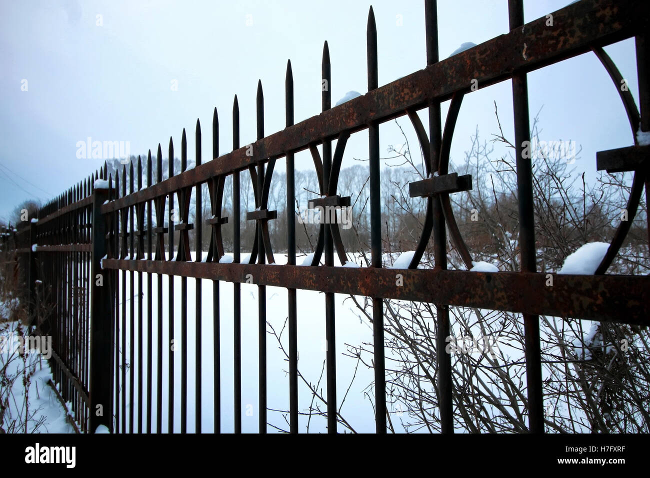 Iron cross fence decorative metal hi-res stock photography and images ...